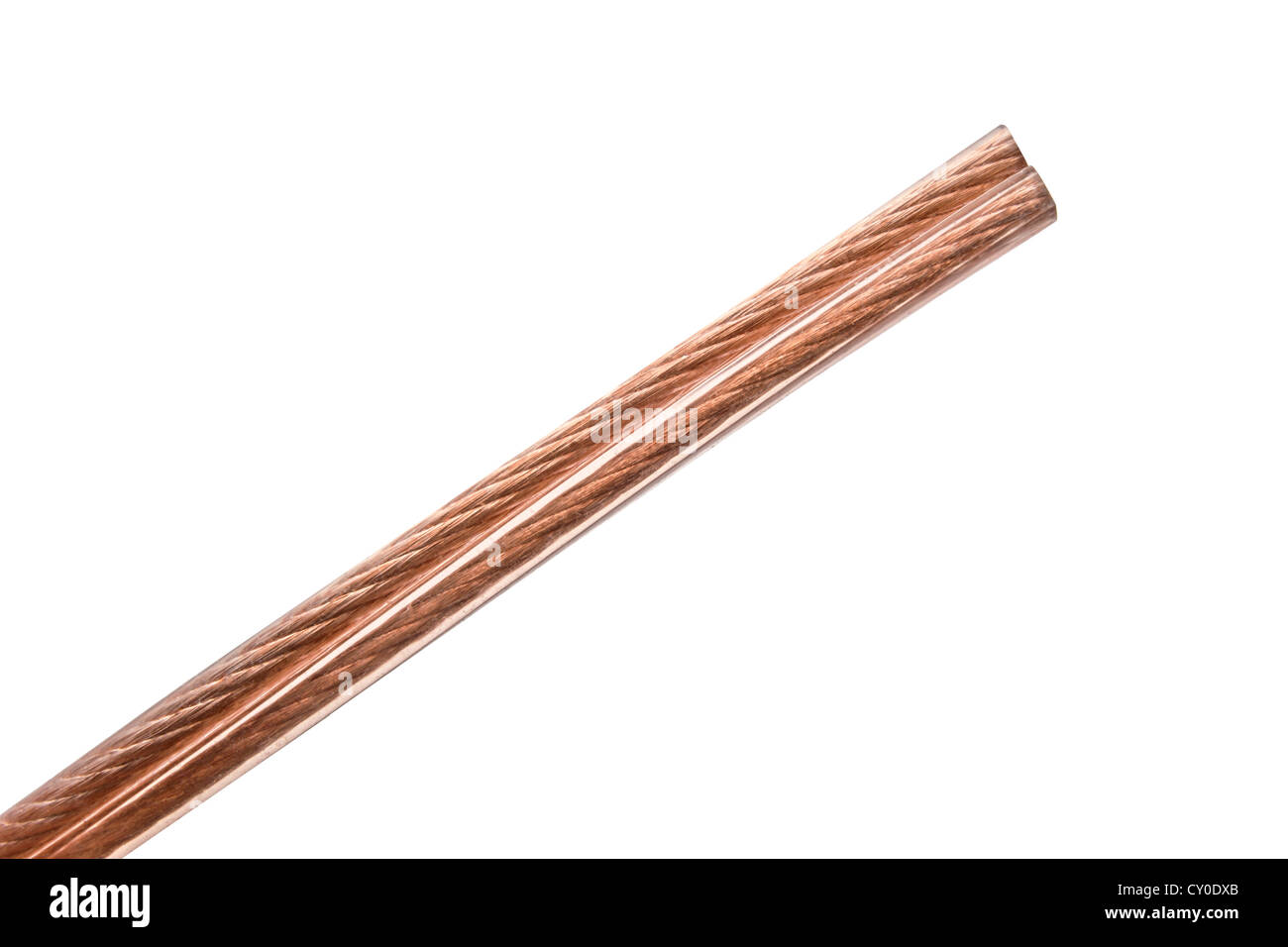 Electrical wire isolated on white background Stock Photo - Alamy