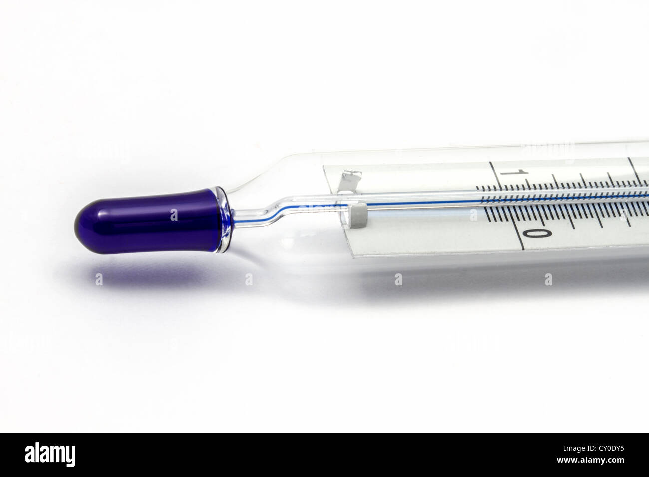 thermometer closeup on white background Stock Photo - Alamy