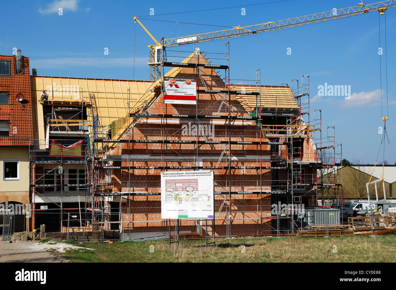 Shell of building with comfort condominiums with offices and practice ...