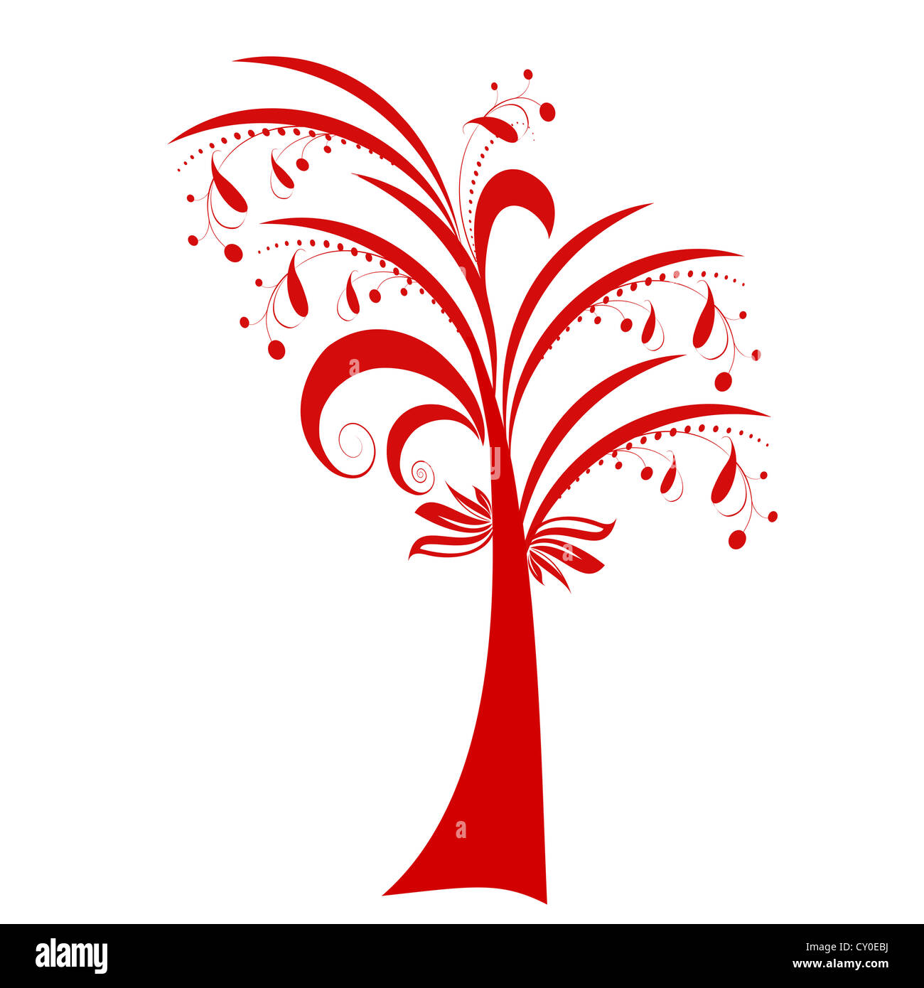 Beautiful art tree isolated on white background Stock Photo - Alamy