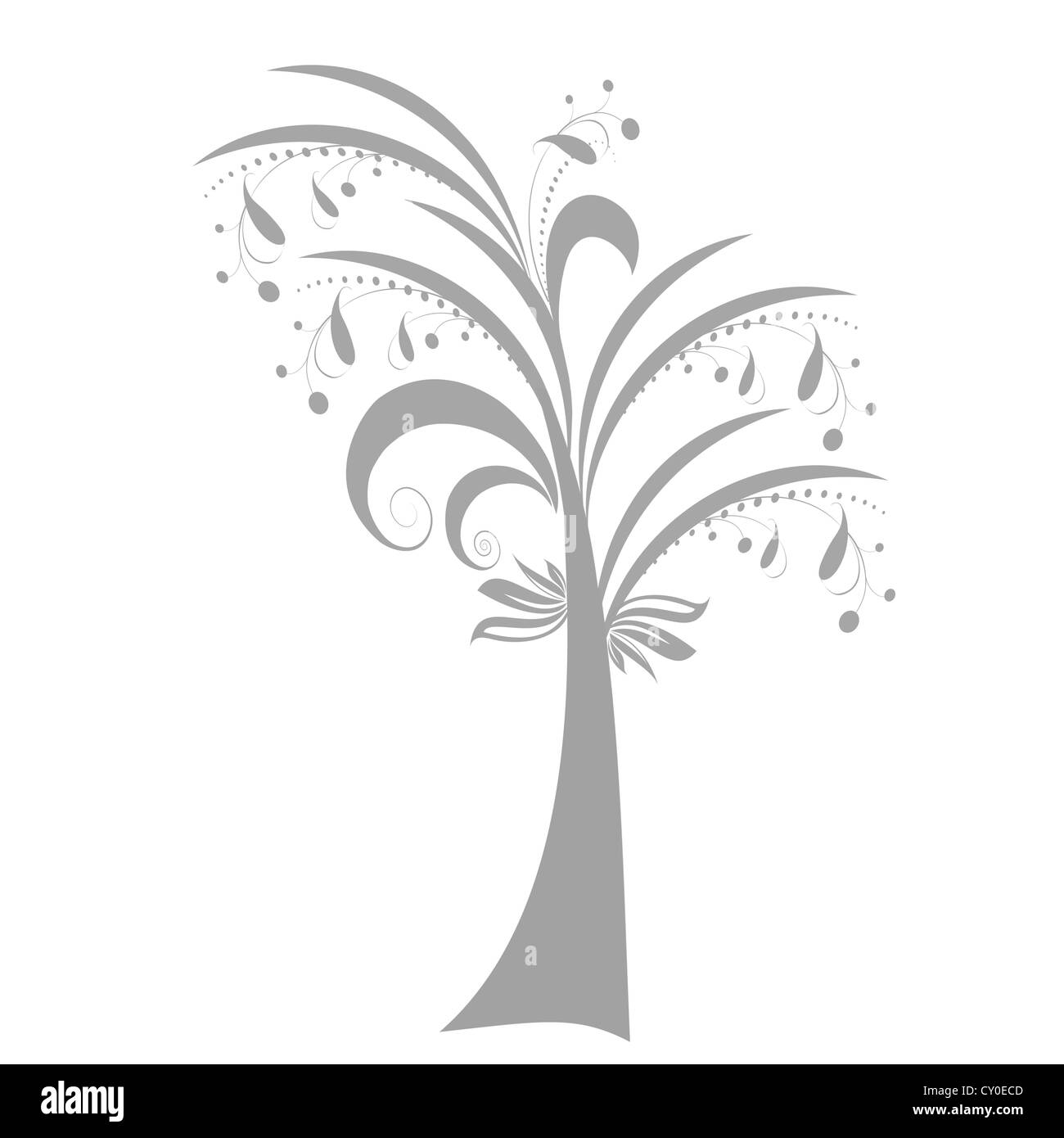 Beautiful art tree isolated on white background Stock Photo - Alamy