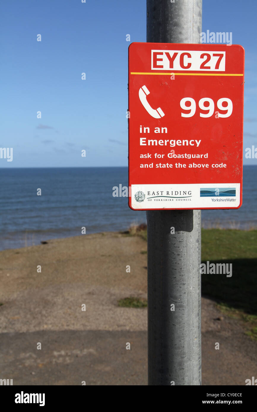 Coastguard danger sign hi-res stock photography and images - Alamy