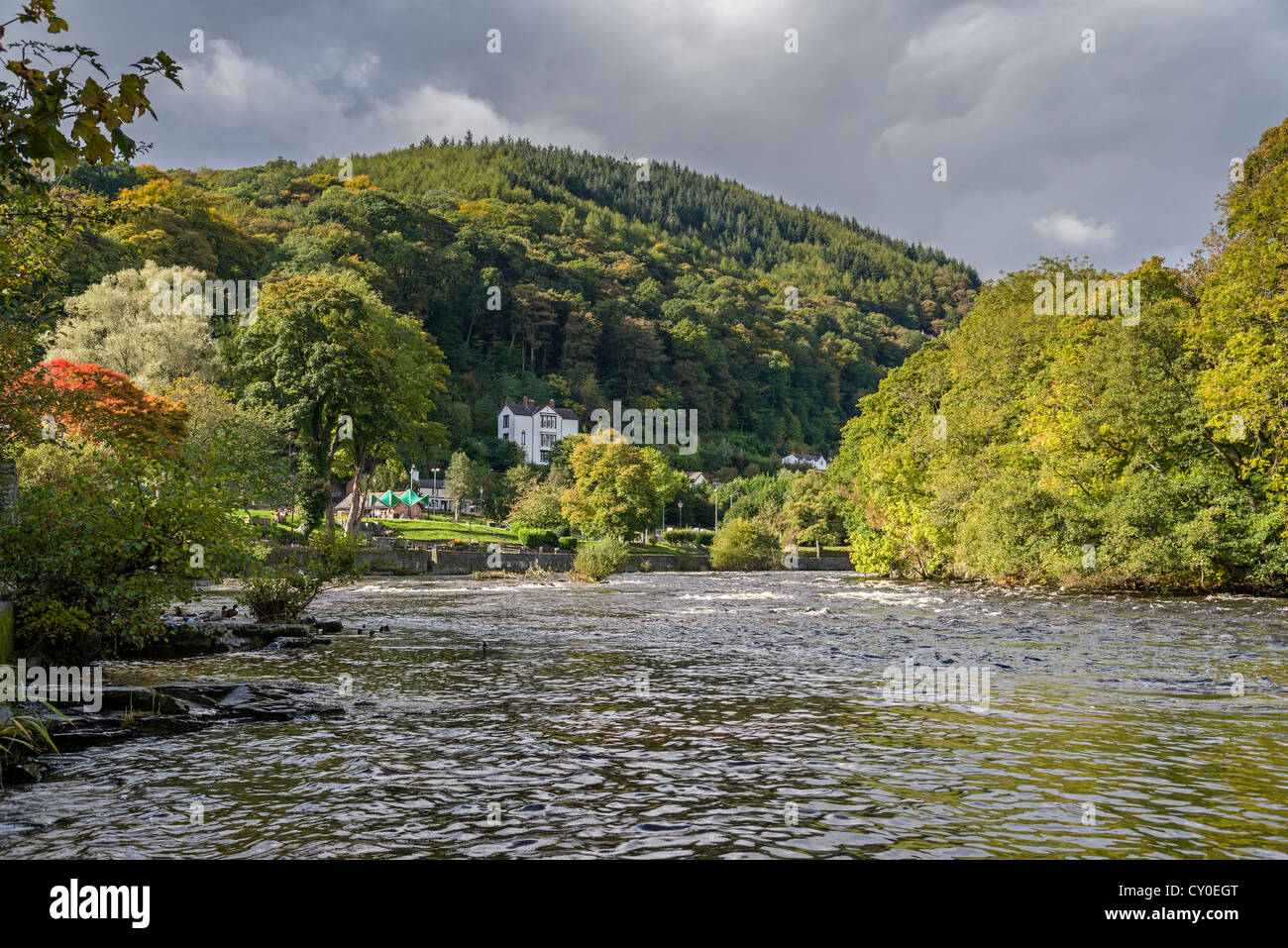 The river Dee at Llangollen in North Wales Stock Photo - Alamy