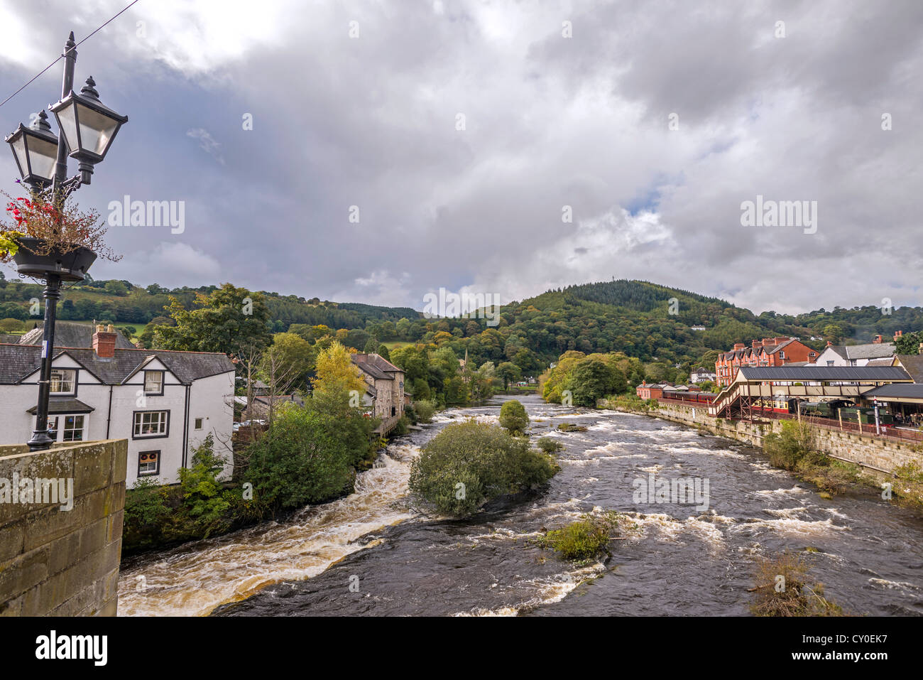 The river Dee at Llangollen in North Wales Stock Photo - Alamy