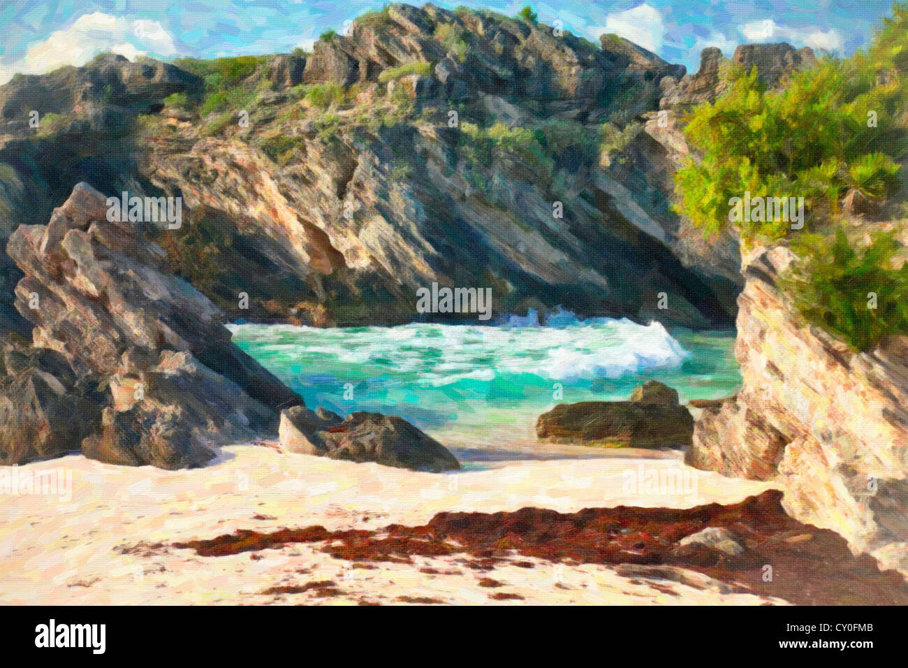 Secluded beach tropical beach hi-res stock photography and images - Alamy