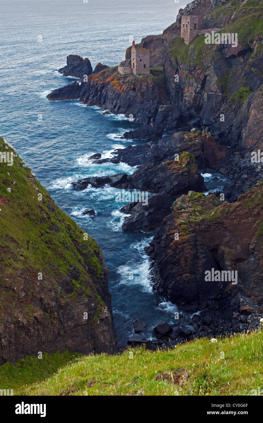 Photo of the Crown mines at Botallack in Cornwall England Stock Photo ...