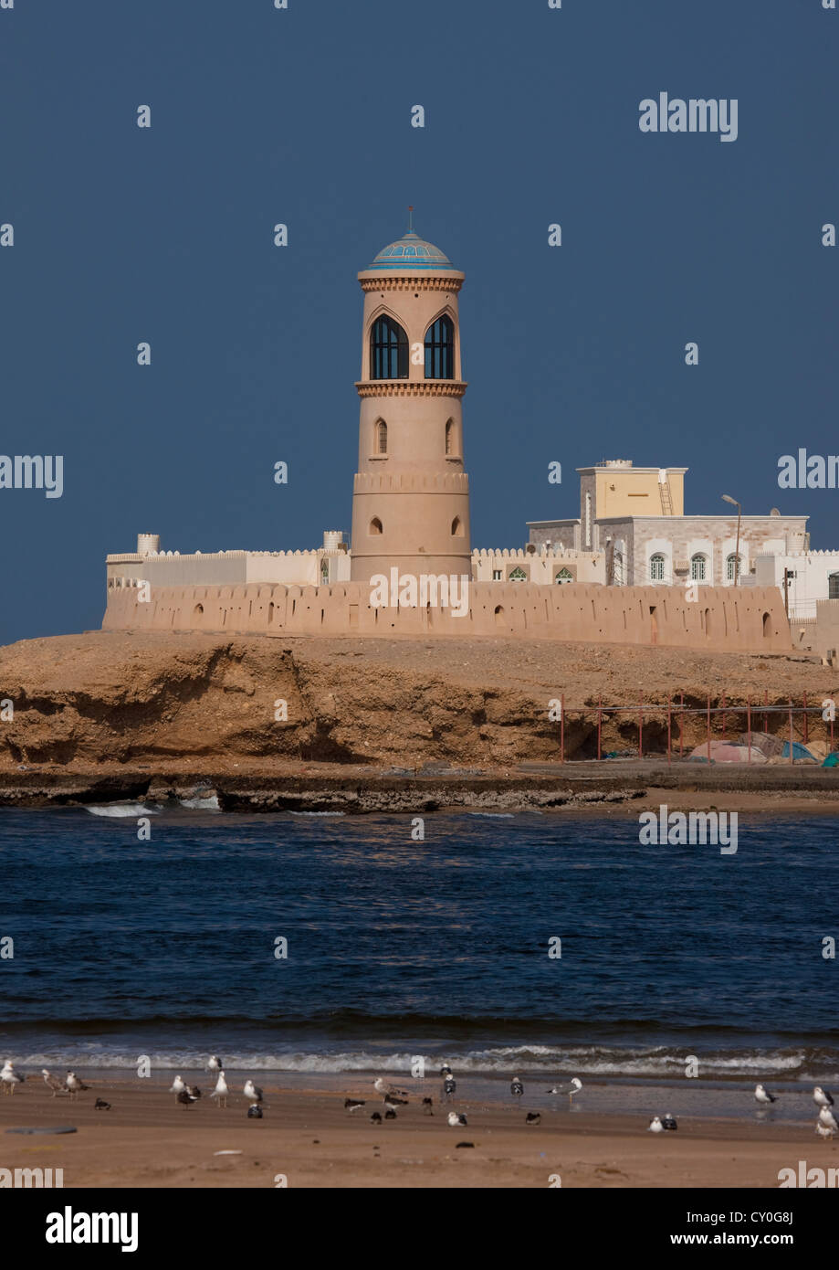 Lighthouse Standing On The Sur Port, Oman Stock Photo - Alamy