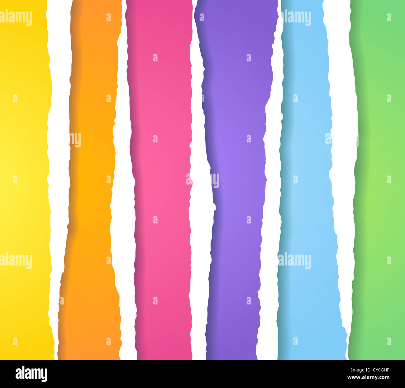 Torn paper borders with soft shadow Stock Photo - Alamy