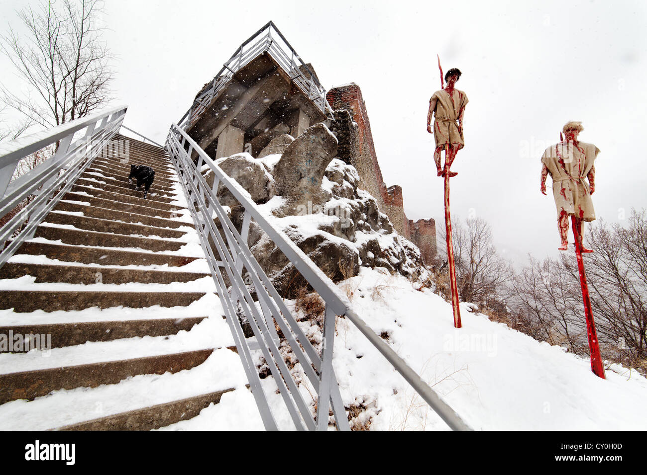 Poenari castle hi-res stock photography and images - Alamy