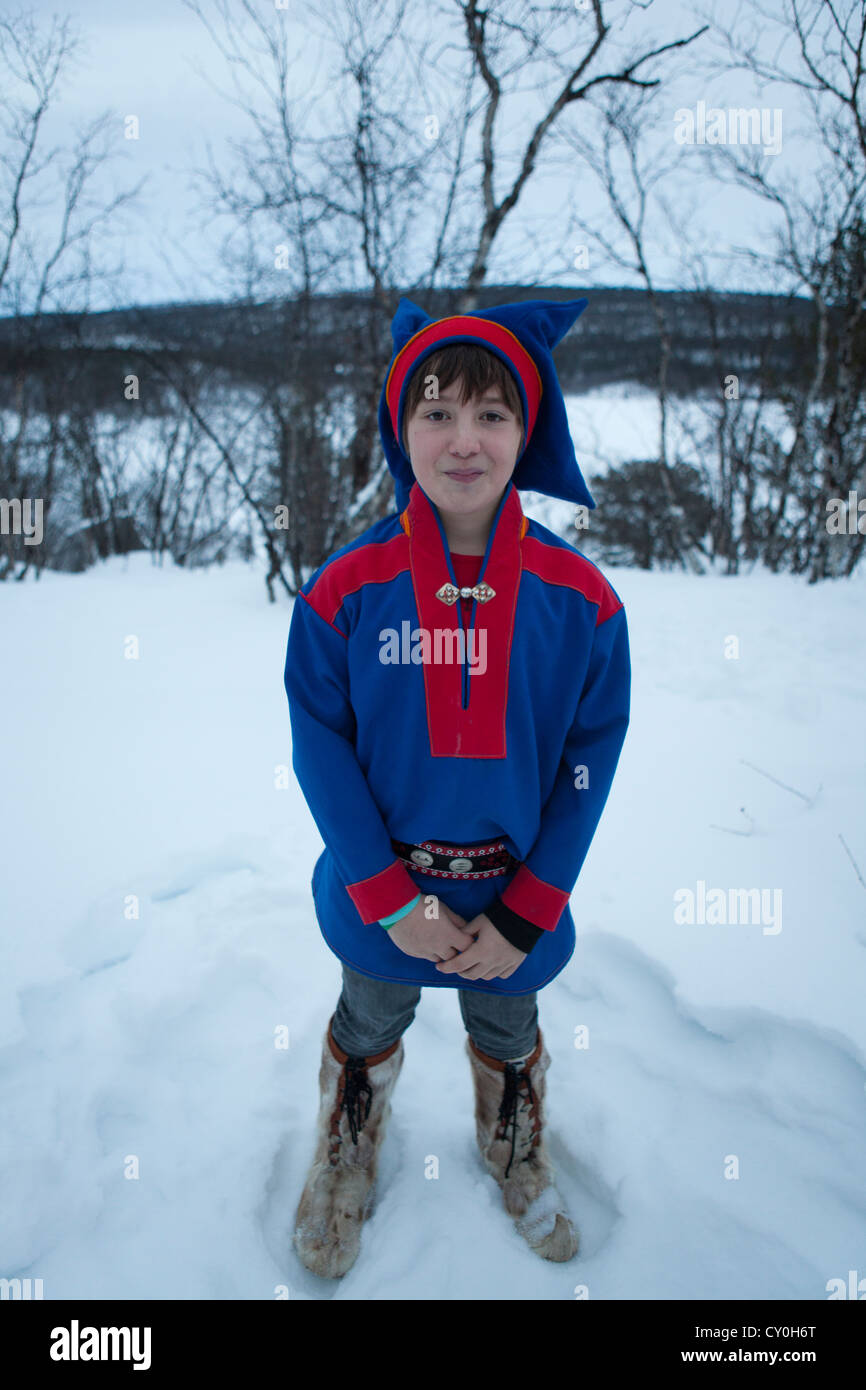 sami people in the north of Finland Stock Photo - Alamy