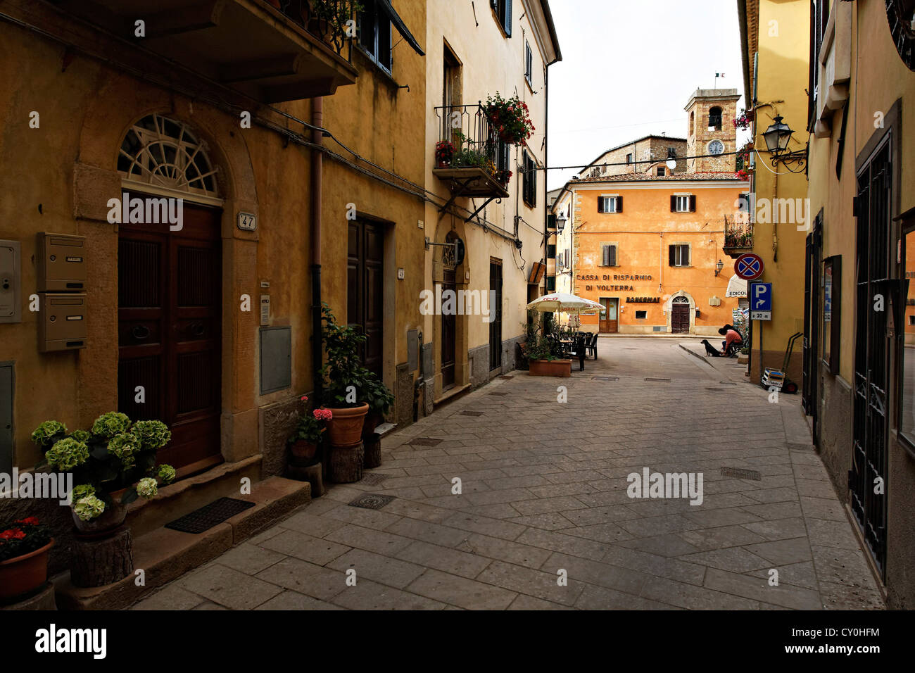 Street scene, Guardistallo Tuscany Italy Stock Photo - Alamy