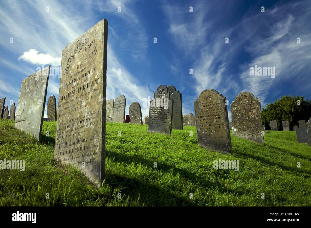 Churchyard, Stoke, North Devon UK Stock Photo - Alamy