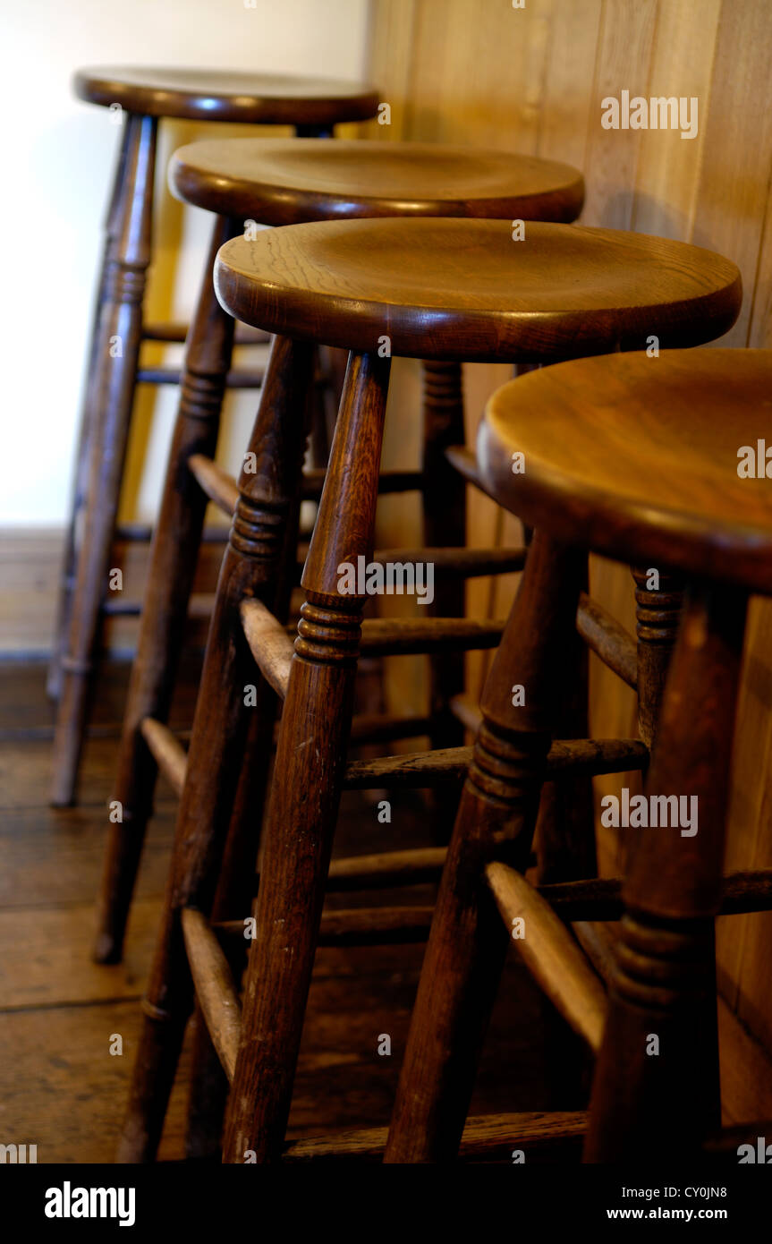 Stools at a Bar Stock Photo - Alamy