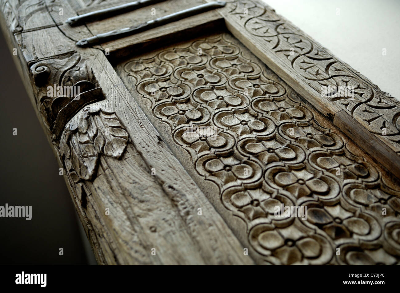 Carved Wooden Pillar Stock Photo - Alamy