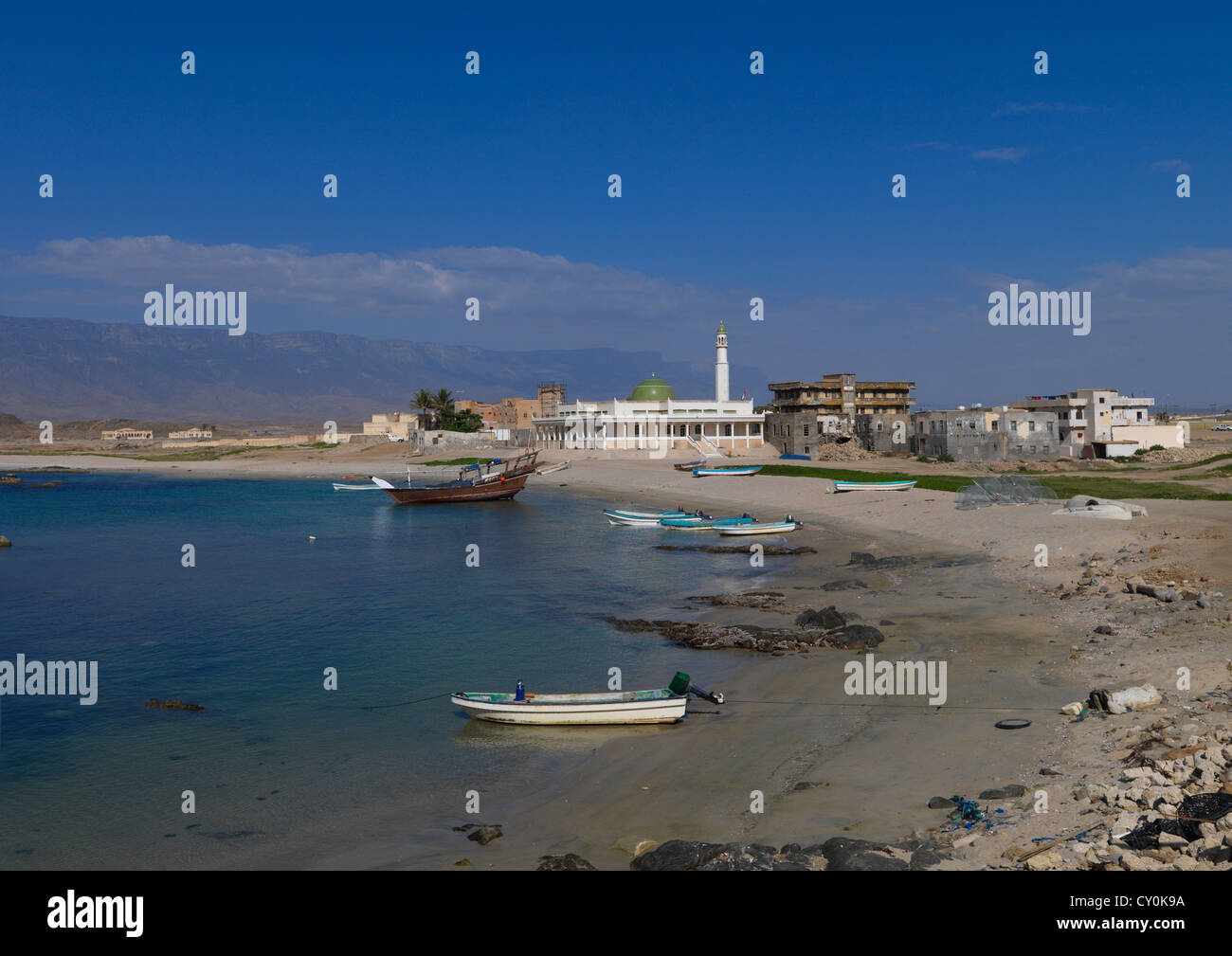 Several Ships In Mirbat Port, Oman Stock Photo - Alamy