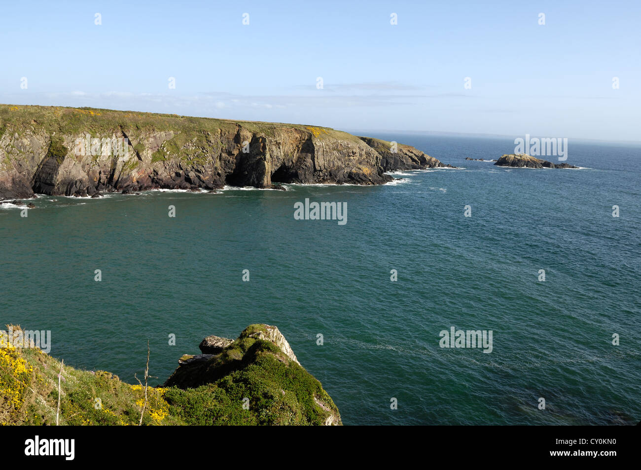 Cliff Edge and Sea Stock Photo - Alamy