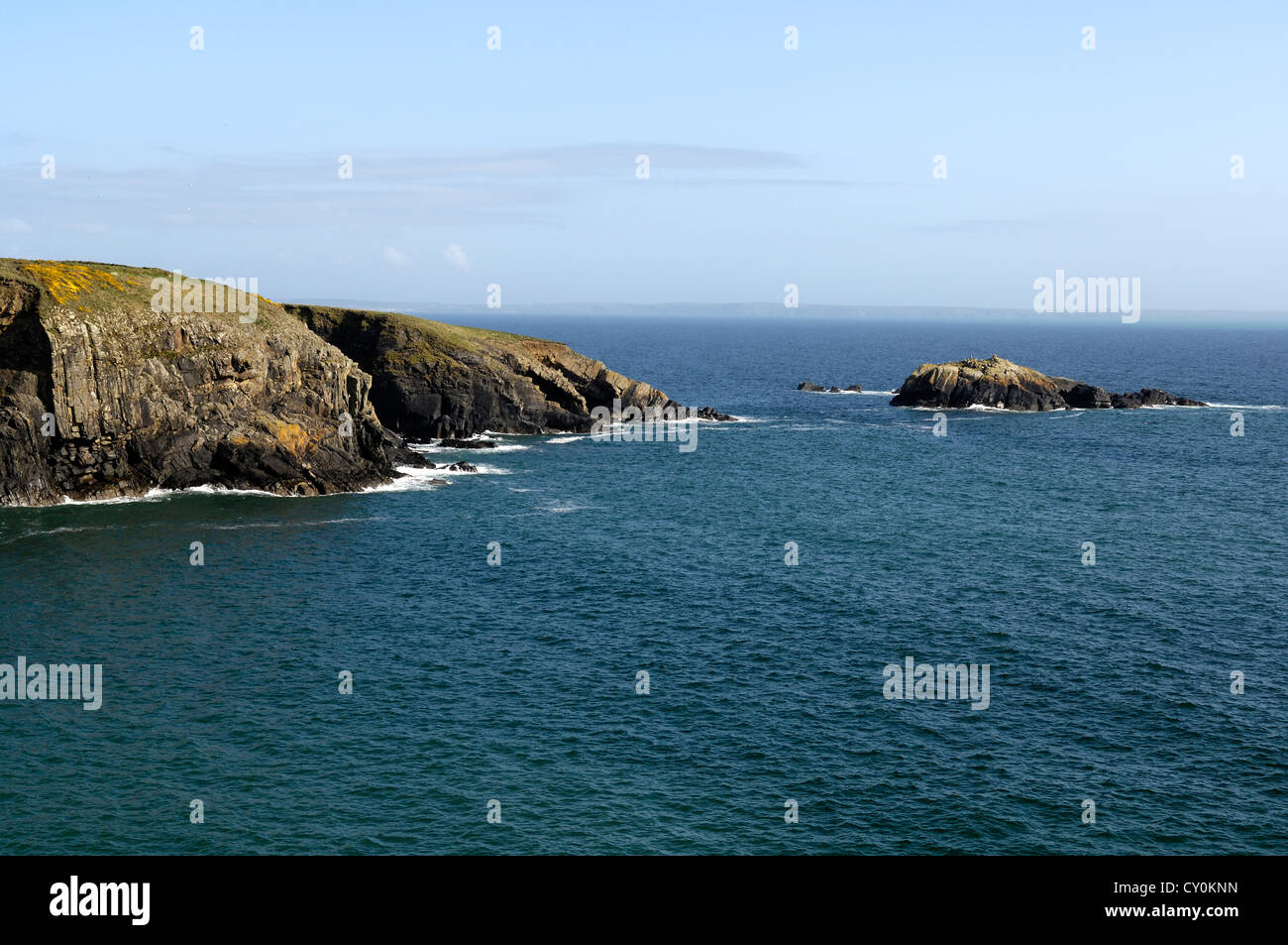 Cliff Edge and Sea Stock Photo - Alamy