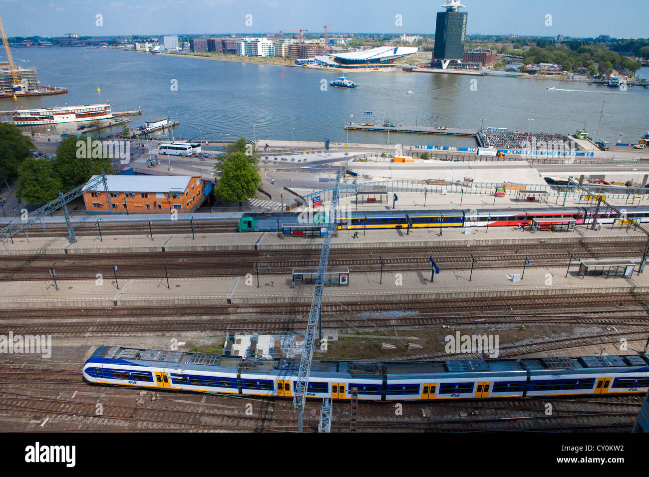 Amsterdam train station Stock Photo - Alamy