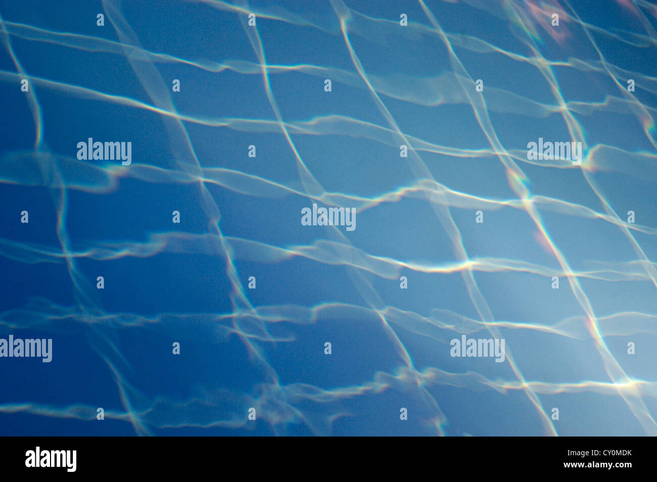 Swimming Pool Water Distorted Stock Photo - Alamy