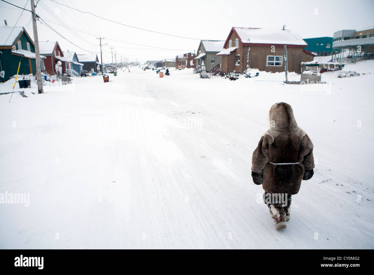 Inuit boy on the North Pole Stock Photo - Alamy
