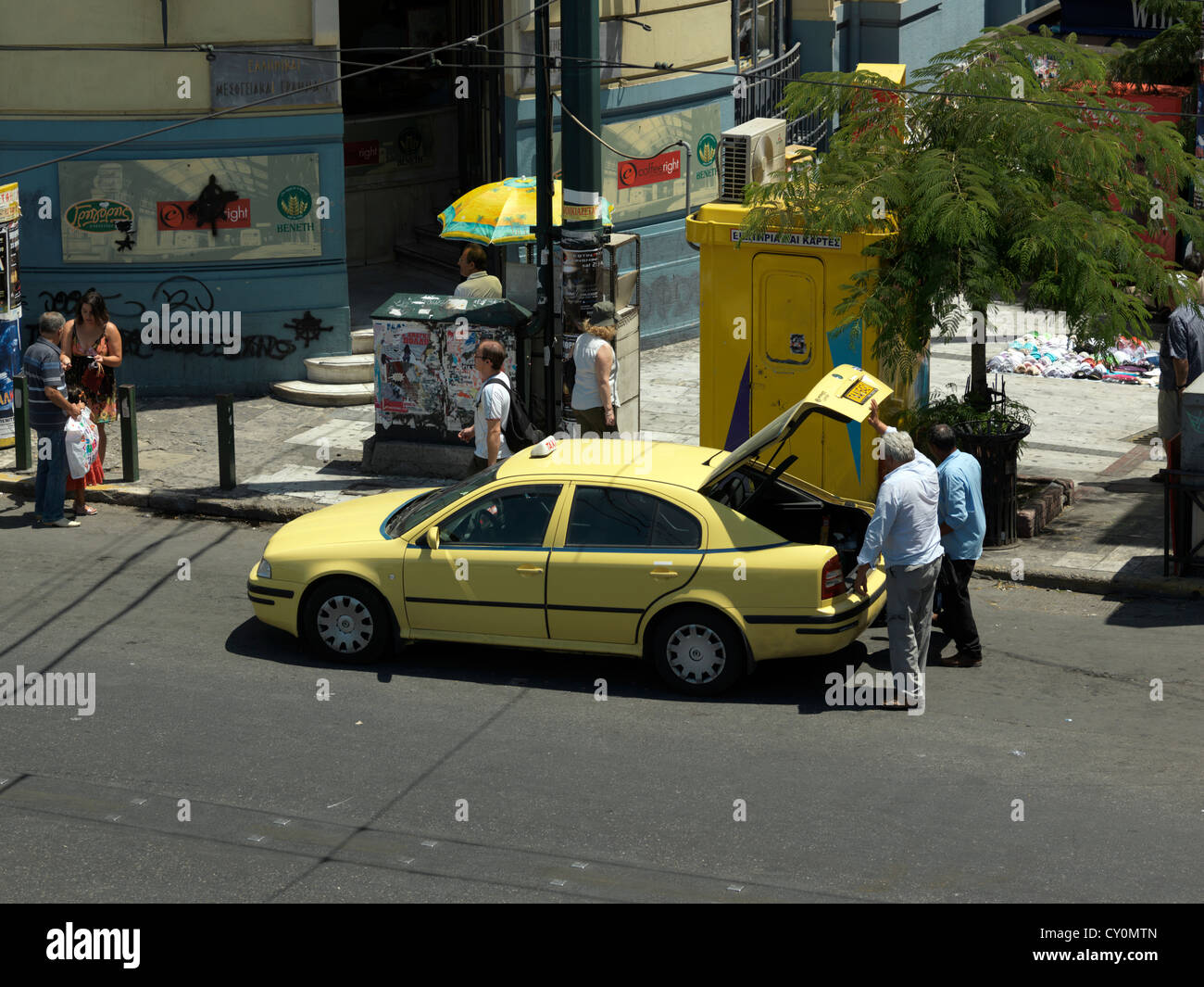 Greece taxi driver hi-res stock photography and images - Alamy