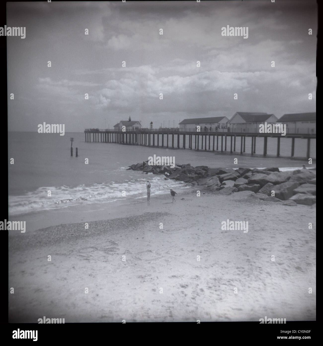 Old Photograph of Pier Stock Photo - Alamy