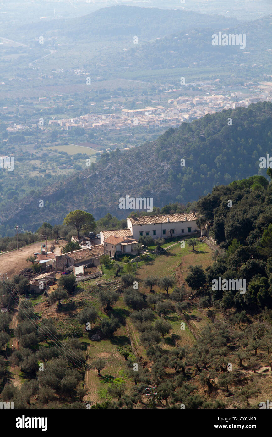 house in Mallorca mountain view from Castillo de Alaro' Balearic Spain ...