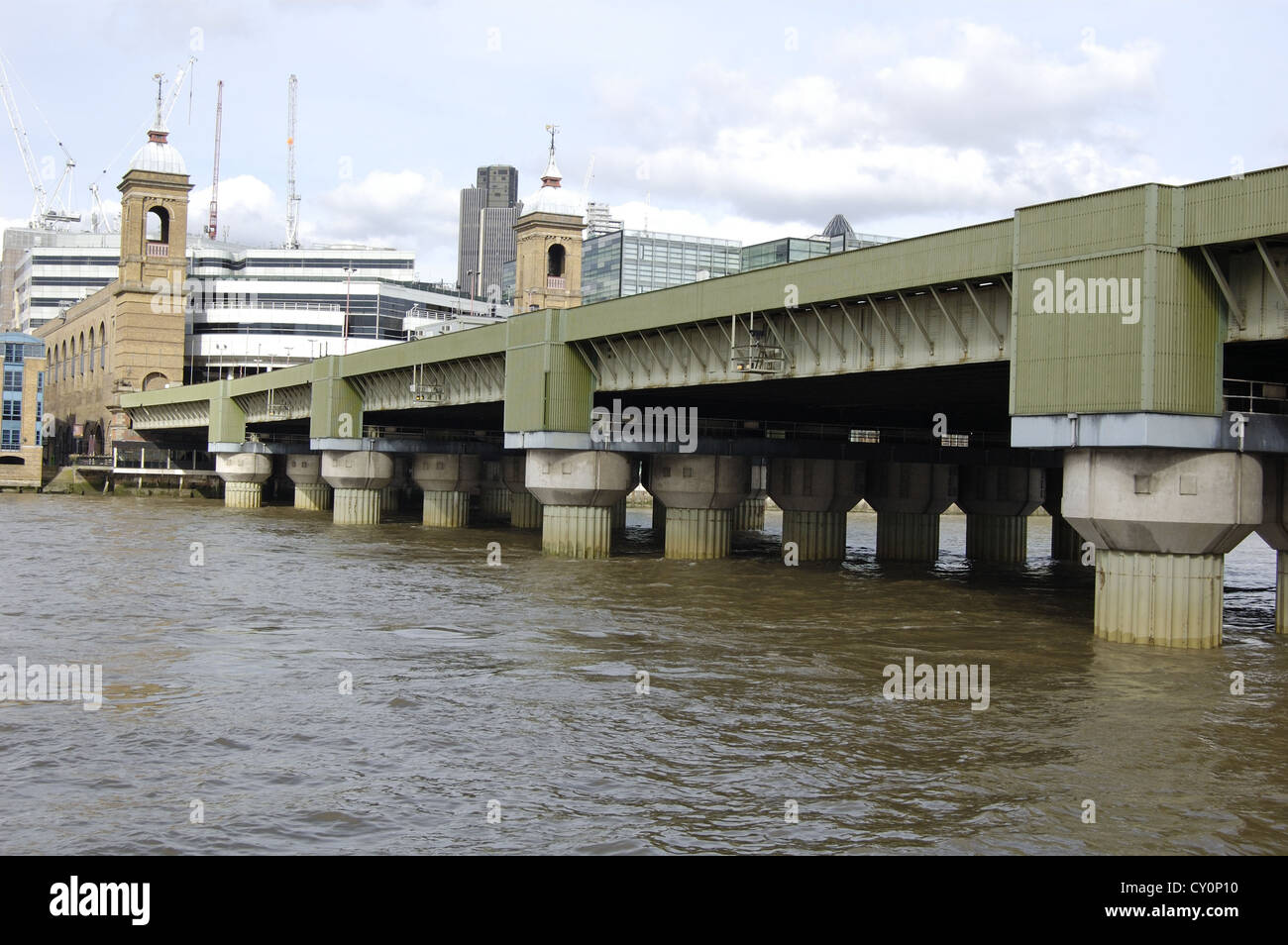 Cannon Street railway bridge in London, England Stock Photo - Alamy