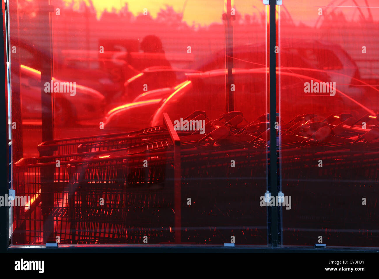 Car park trolley bay hi-res stock photography and images - Alamy