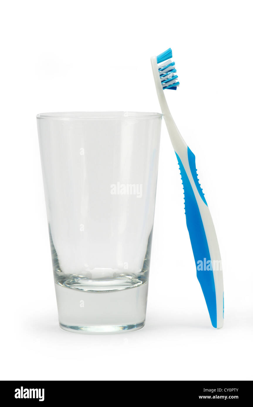 Toothbrush in glass Stock Photo - Alamy