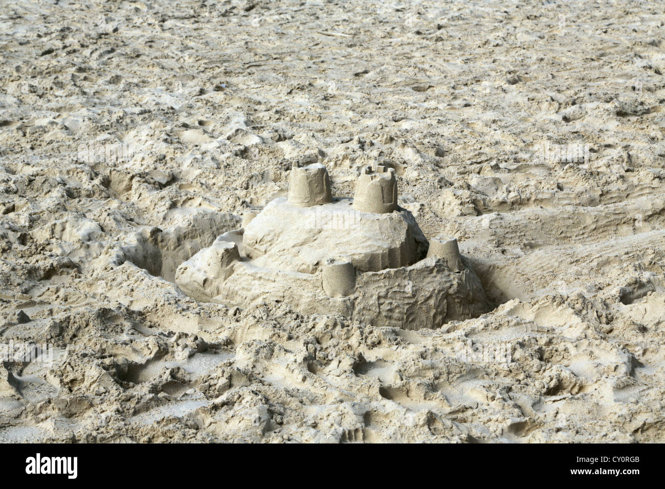 Sandcastle by the sea hi-res stock photography and images - Alamy