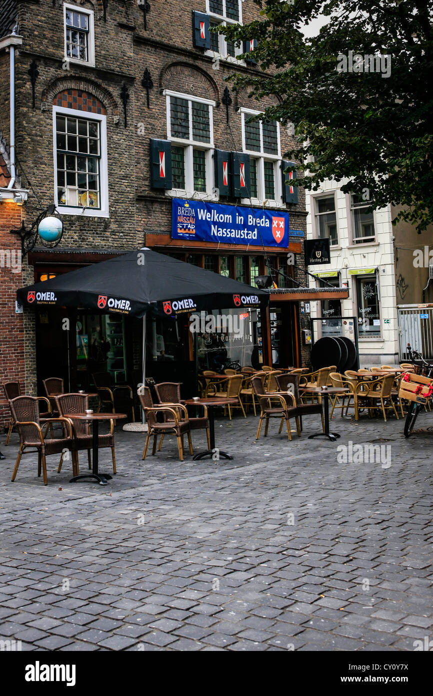 Dutch pub in Breda awaiting the Friday night crowd Stock Photo - Alamy