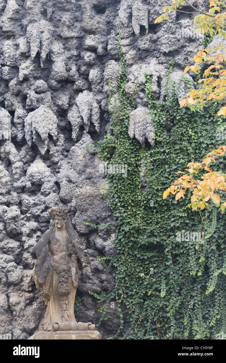Wallenstein Garden and Palace Krapnikova Dripstone Wall Prague Stock ...