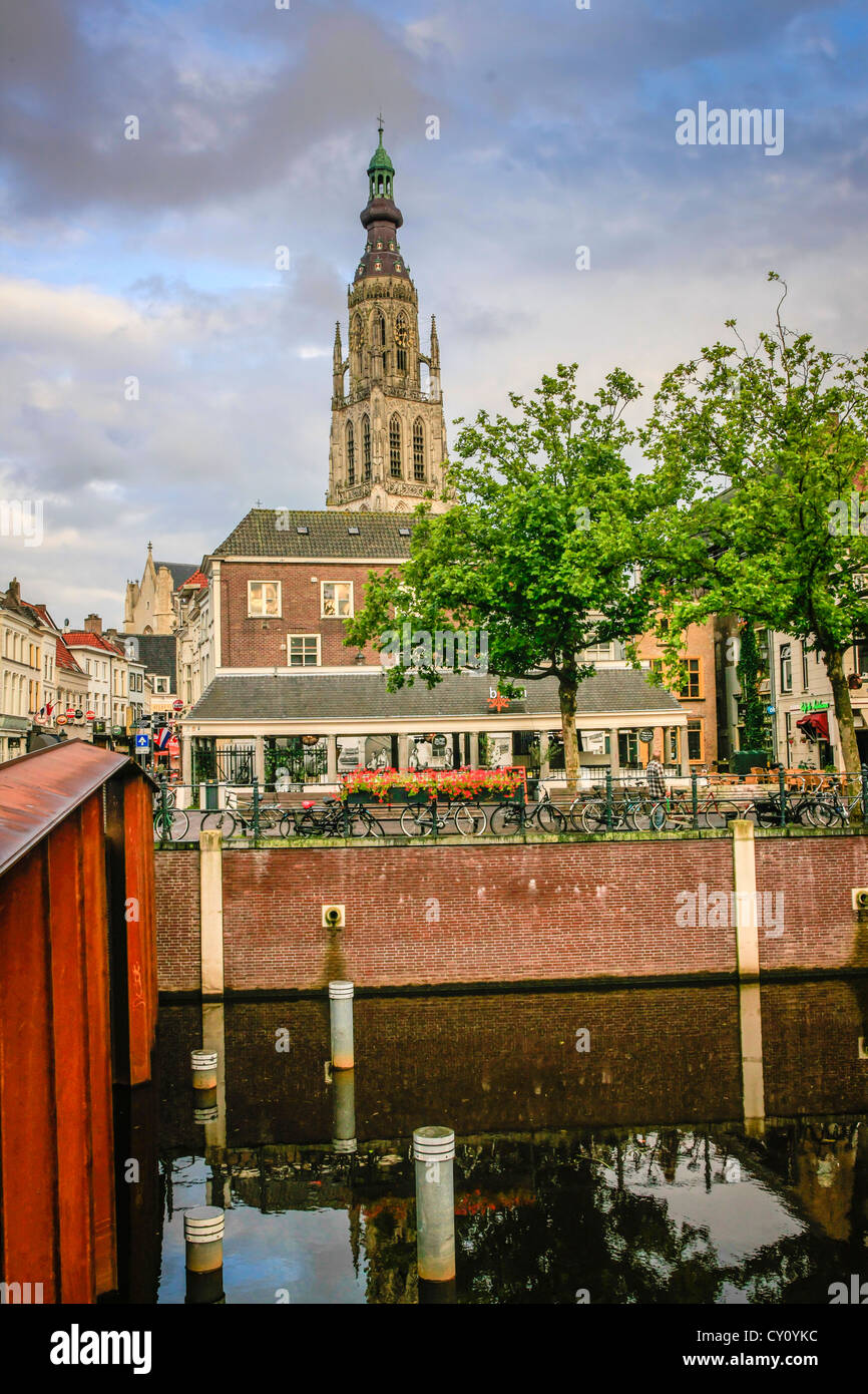 View of Breda town centre Holland Stock Photo - Alamy
