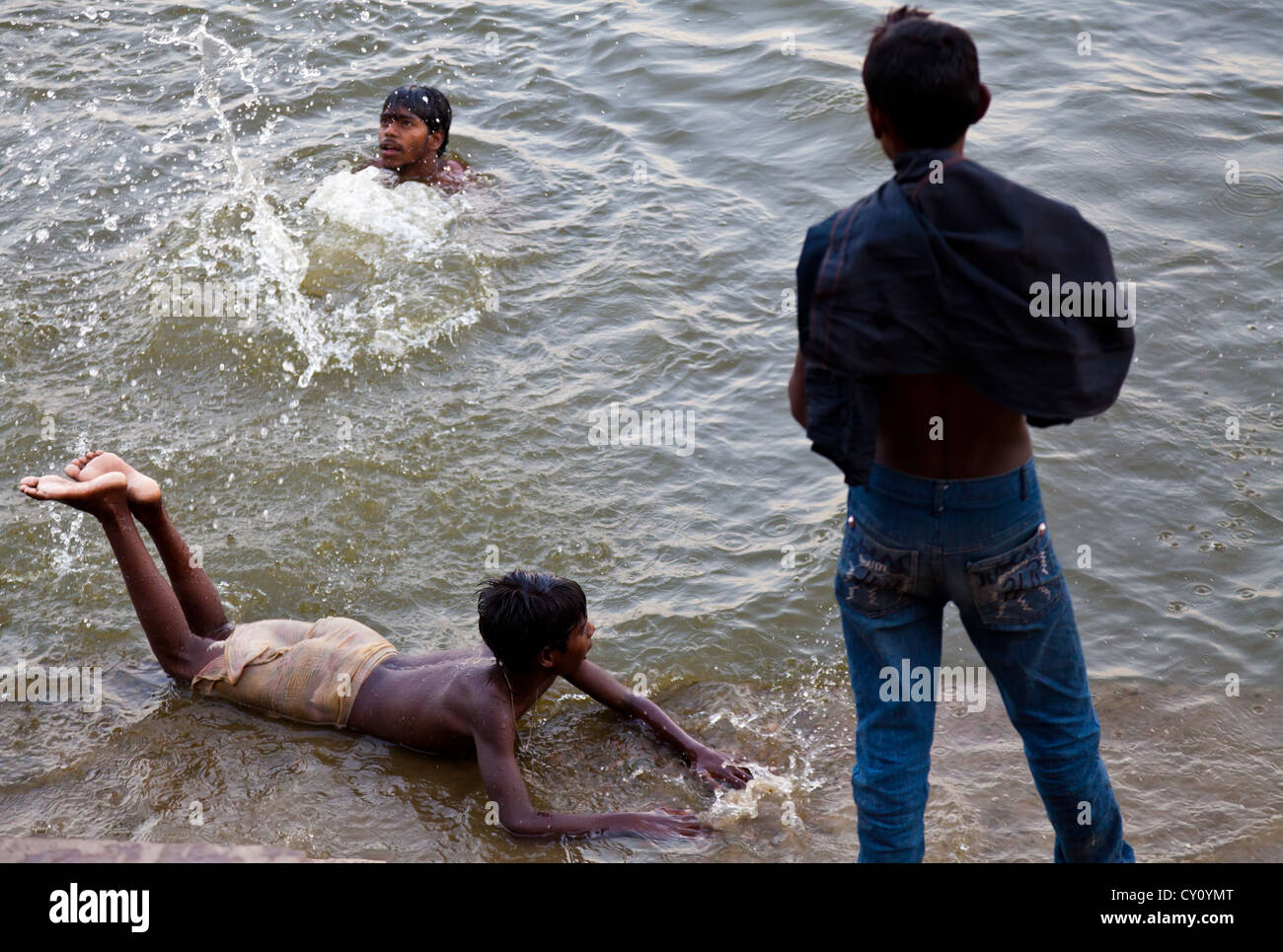 Swimming In The Ganges High Resolution Stock Photography and Images - Alamy