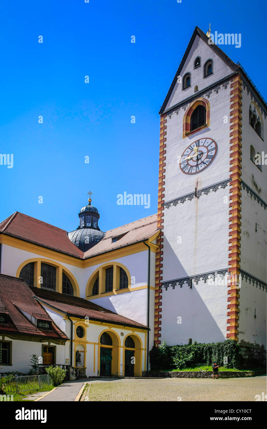 Castle clock tower fussen hi-res stock photography and images - Alamy