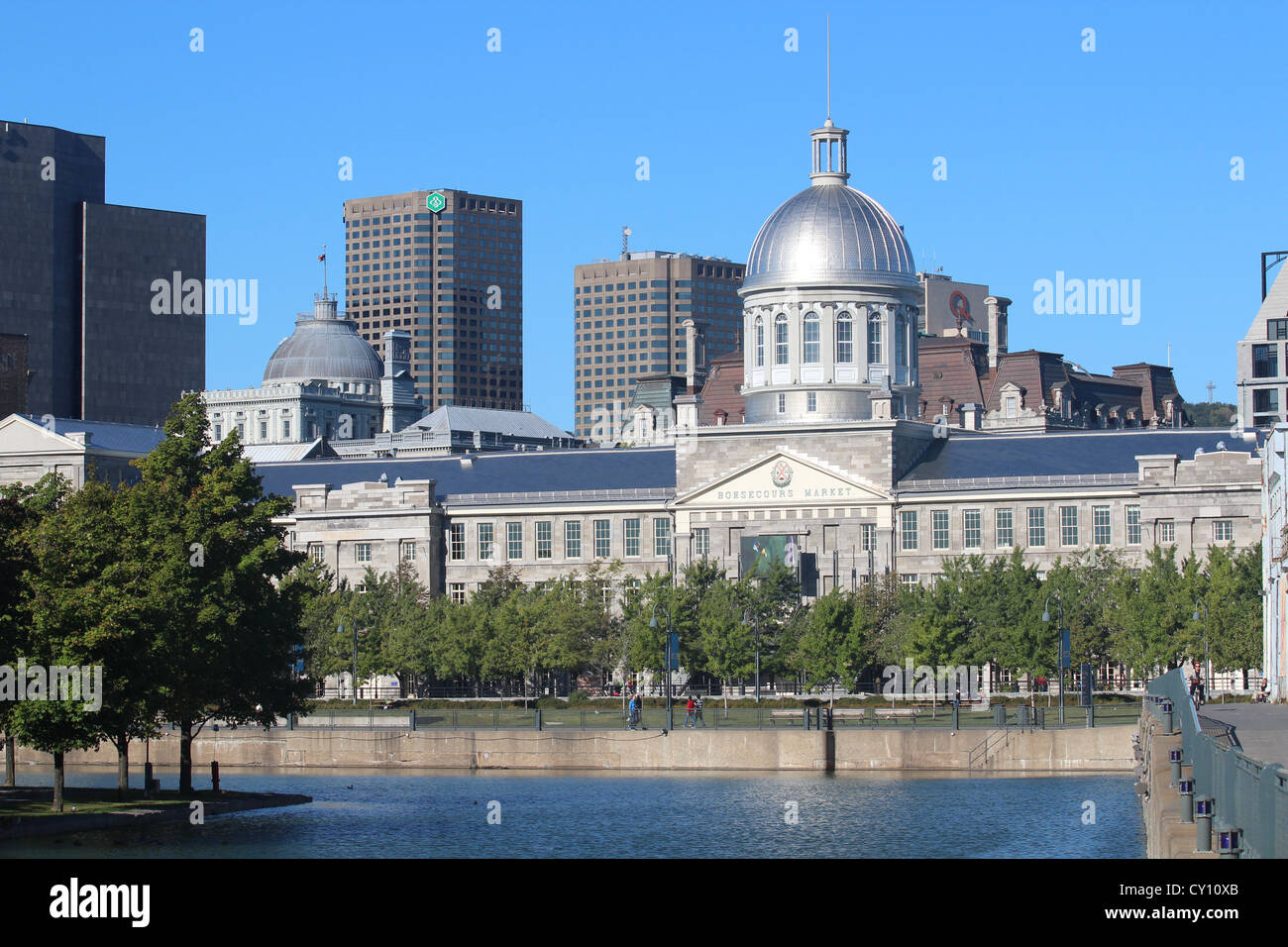 Marche Bonsecours and Basin Bonsecours Stock Photo - Alamy