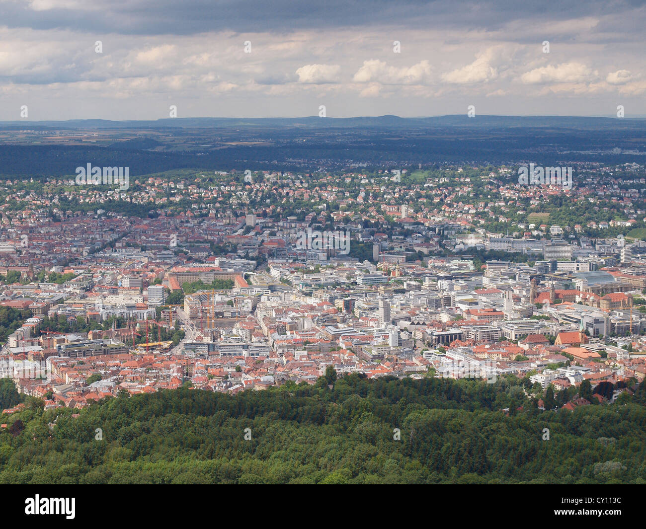 Aerial view of the city of Stuttgart in Germany Stock Photo - Alamy