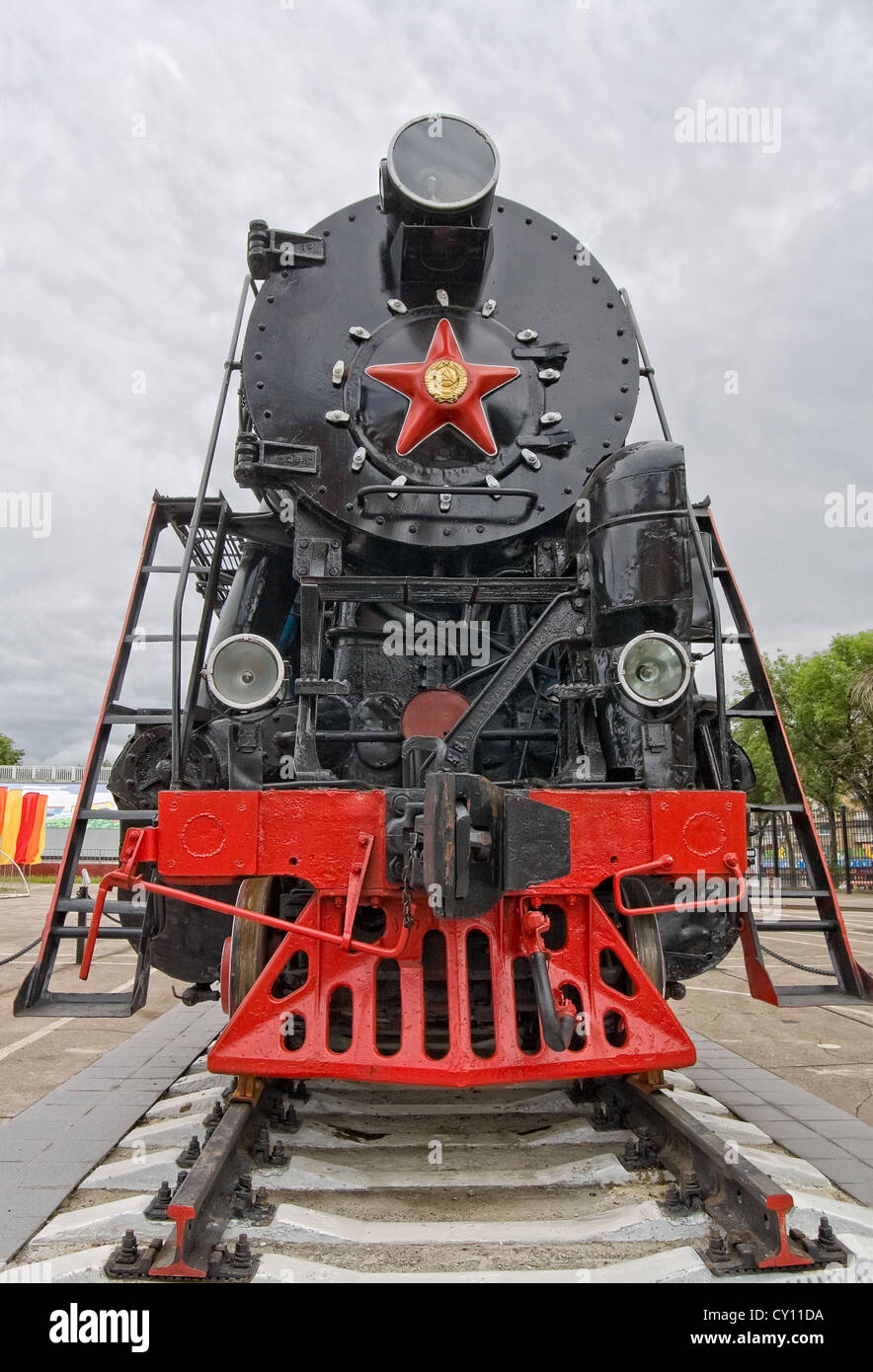 Ancient steam locomotive Stock Photo - Alamy