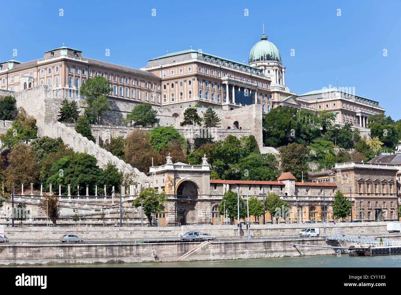Buda castle with equestrian statue hi-res stock photography and images ...