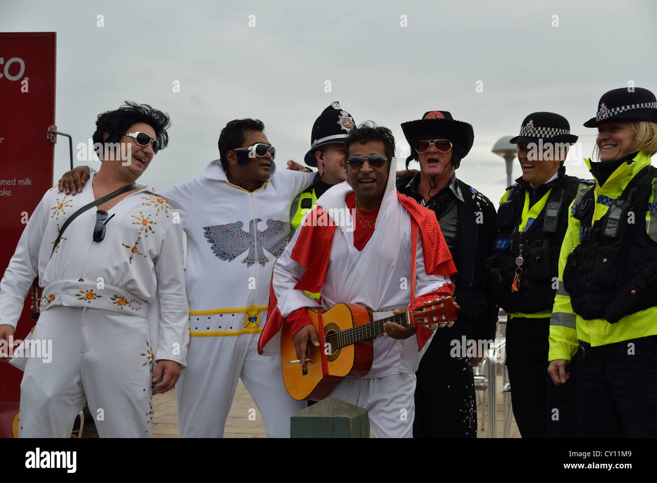 Elvis weekend at Porthcawl 2012 Stock Photo - Alamy