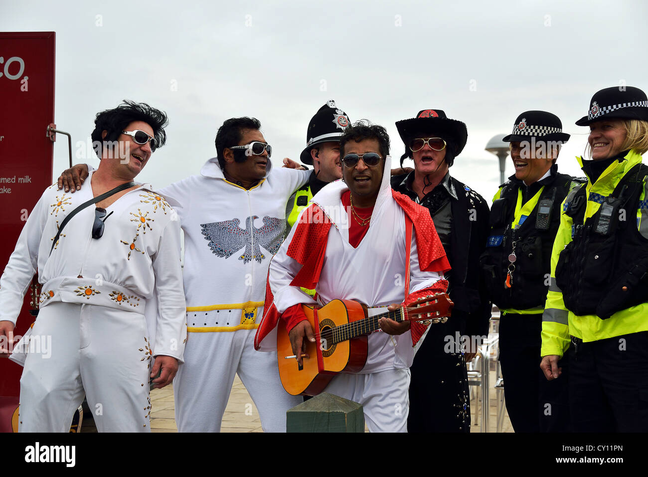 Elvis weekend at Porthcawl 2012 Stock Photo - Alamy