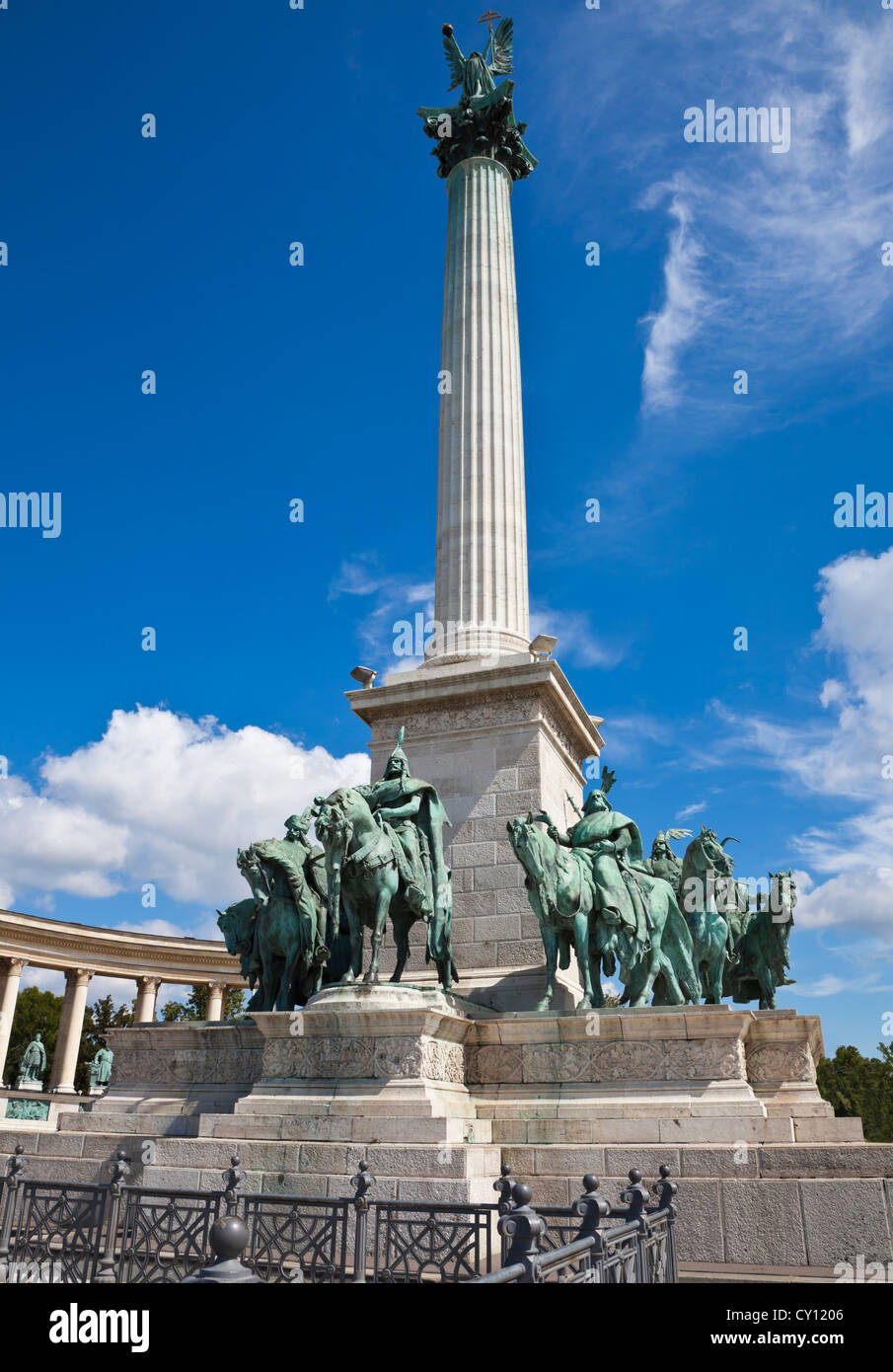 Archangel gabriel statue square budapest hi-res stock photography and ...