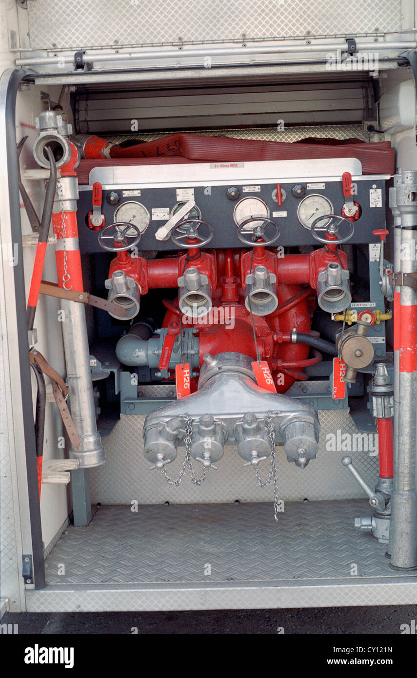 Fire appliance water pump Stock Photo - Alamy