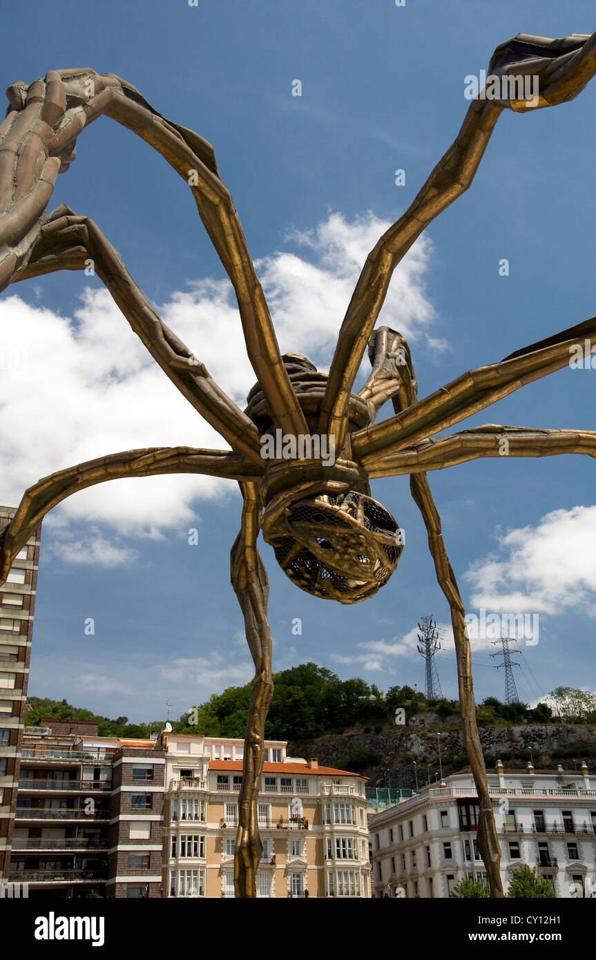 The giant spider 'Mama'. The Guggenheim Museum, Bilbao, Spain. Basque ...