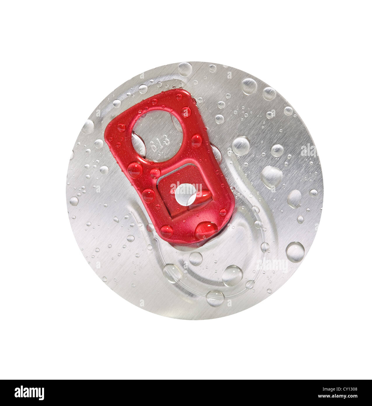 beer can top view isolated on white background Stock Photo - Alamy