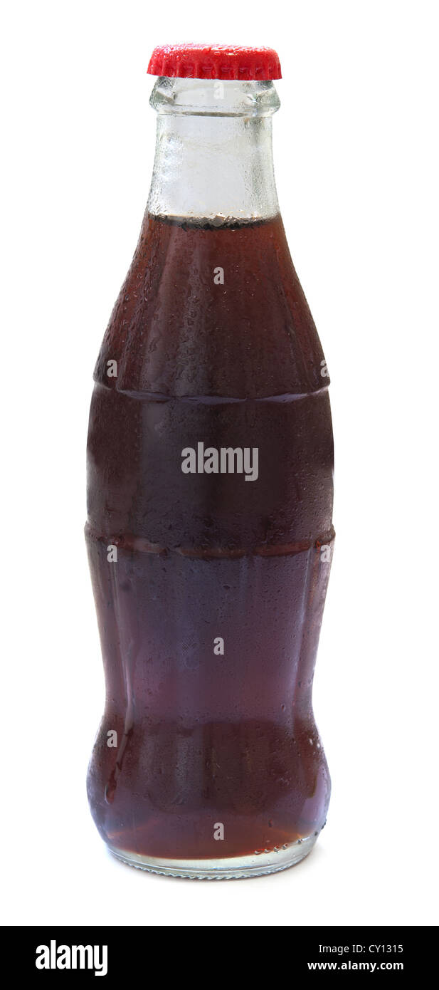 a bottle of cola soda isolated on a white background Stock Photo - Alamy