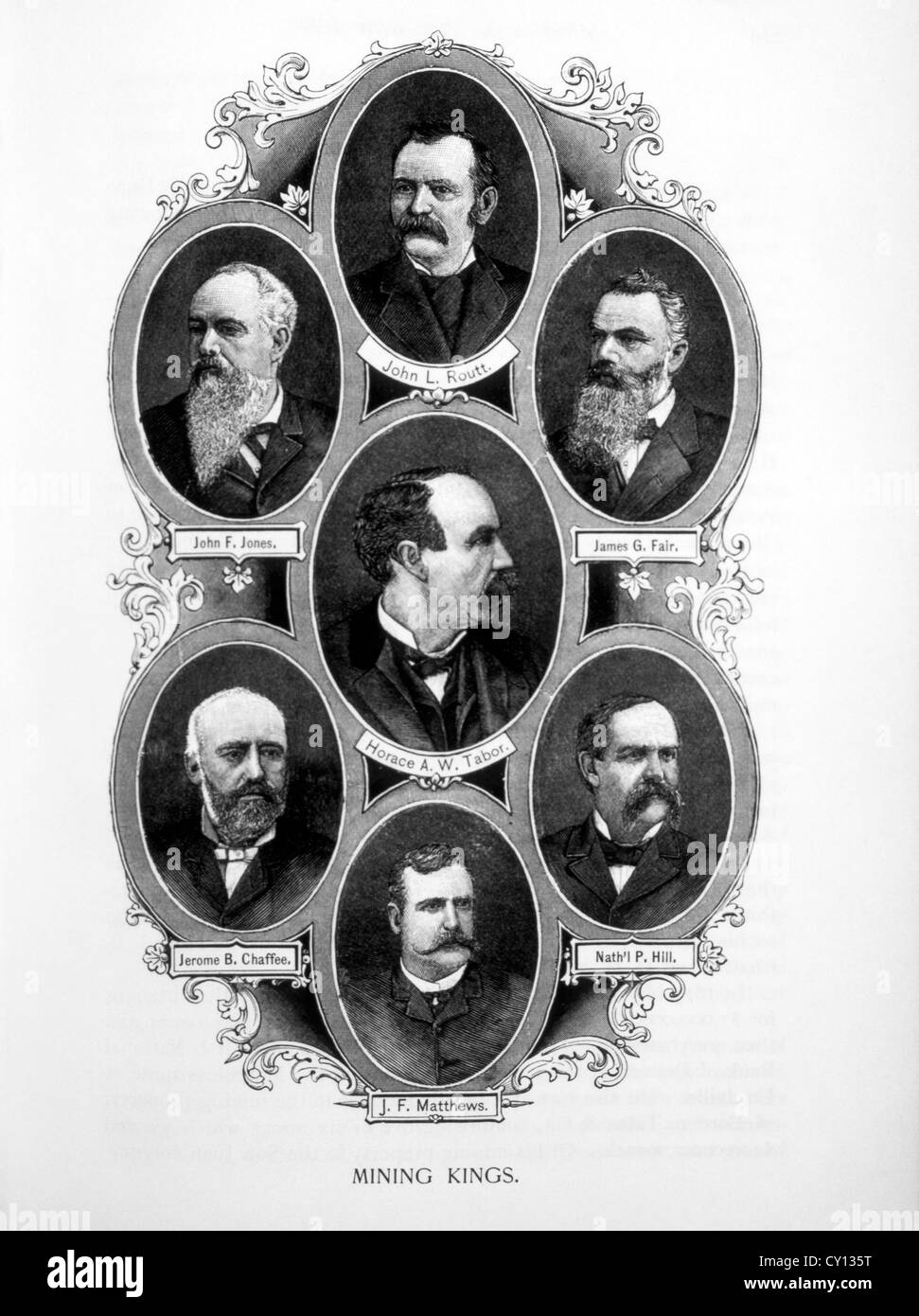 Mining Kings, Engraving, Circa 1837 Stock Photo - Alamy