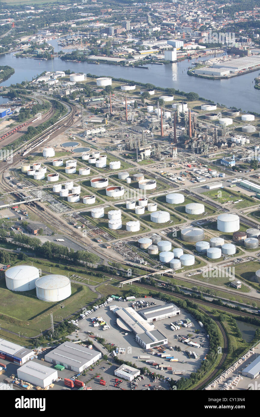 Aerial photo of Port of Hamburg, hafen Hamburg, daylight Stock Photo ...
