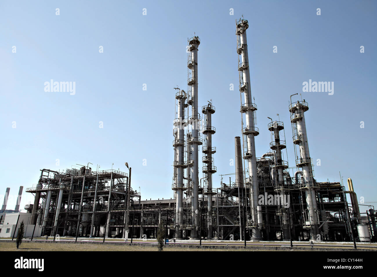 Color pictures of facilities in a chemical factory Stock Photo - Alamy
